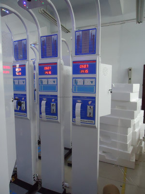 DHM-15 Height Weight body scale with coin and printer adult height measuring board from China Factory digital height