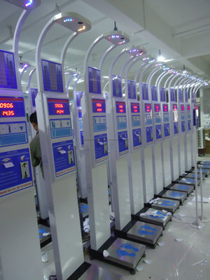 DHM-15 measurement scale for Body Fat MBI Height and weight scales with coin slot measuring medical machine