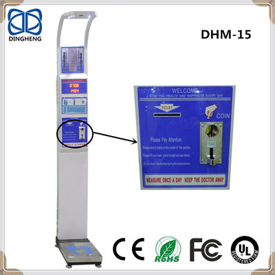 DHM-15measurement scale for Body Fat MBI Height and weight scales with coin slot measuring medical machine