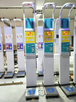 DHM-15 Arabic smart body fat analysis scale weighing and height body scales with coin accepter BMI Scale coin-operated