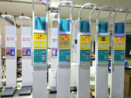 DHM-15 Coin-operated Wireless Bluetooth RS232 Body Fat Scale analyze functions and BMI Ultrasonic Height sensor Weighing