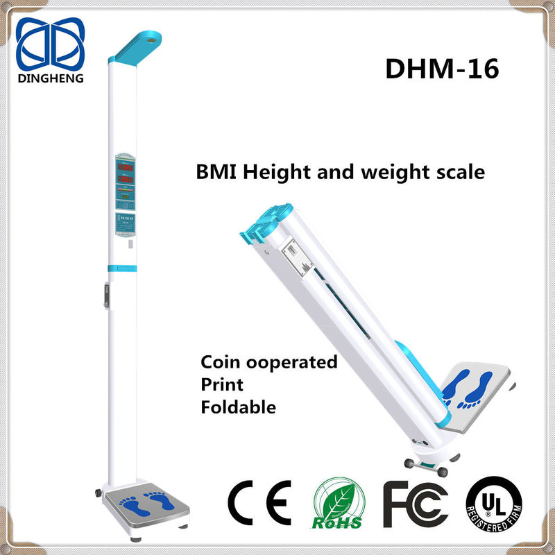 DHM-16 LCD or LED Digital display scales vending machine weight and height machine ultrasonic height and weight machine