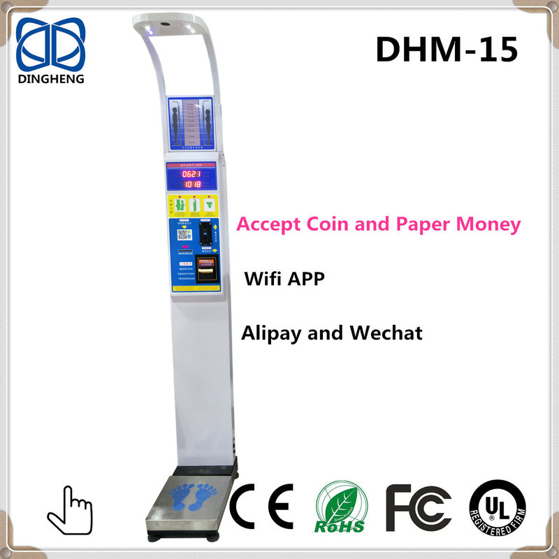 DHM-15 DINGHENG Bluetooth Body Fat Analyzer smart weight scale,High Quality smart Height weight scale