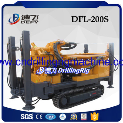 260m Multi-purpose Down-to-hole Drilling Rig DFL-200S with DTH Bit and DTH Hammer for Hard Rock