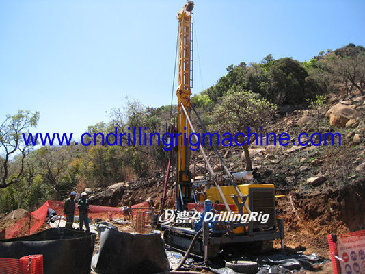 3000m Wireline Core Drilling Rig Machine, Crawler Mounted Core Sample Drilling Rig DF-H-8