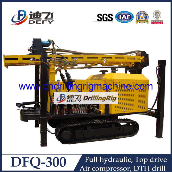 China Manufacture DTH Down Hole Drill Rig DFQ-300 with DTH bits and DTH Hammer