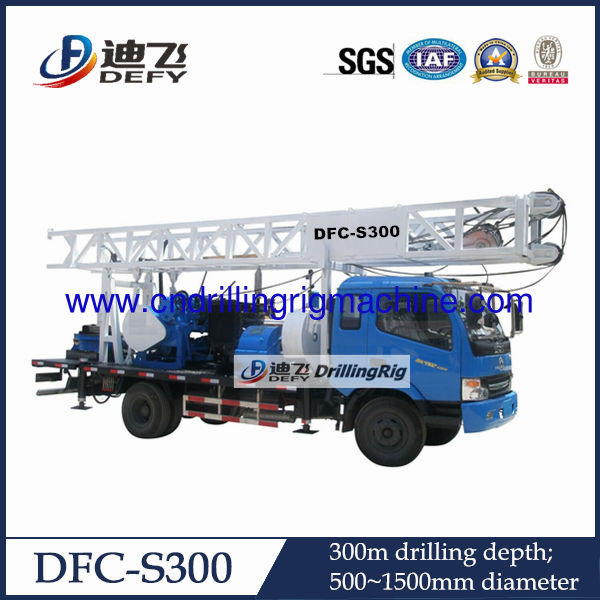 New DFC-S300 300M drilling depth truck mounted rotary water well drilling rigs machine