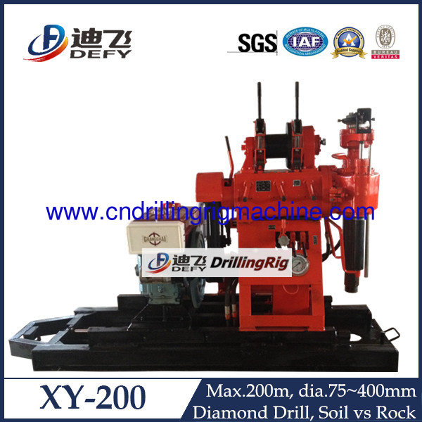 XY-200 drilling machine High efficiency core sampling drilling rig for sale