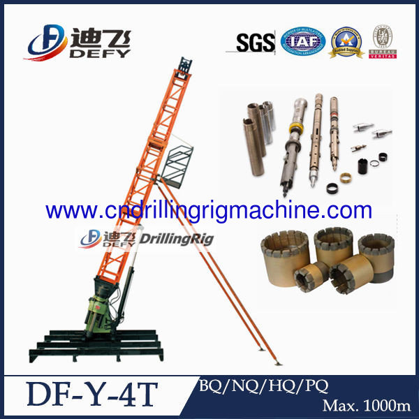 Manufacturer of DF-Y-4T Core Drilling Rigs, Core Sampling Rig Machine