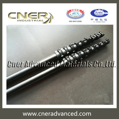 High stiffness 28 feet carbon fiber telescopic pole, cfrp telescoping tube for window cleaning, extension pole