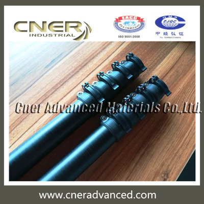 High stiffness 27 feet carbon fiber telescopic pole, cfrp telescoping tube for window cleaning, extension pole