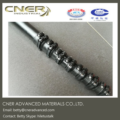 Pure carbon fiber 32 feet telescopic pole with scratch matte finish, telescopic pole for water fed window cleaning pole