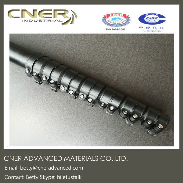 Pure carbon fiber 32 feet telescopic pole with scratch matte finish, telescopic pole for water fed window cleaning pole