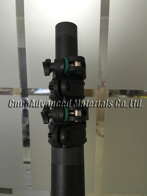 25 feet long carbon fiber hybrid telescopic pole for window cleaning pole, with new designed locking system