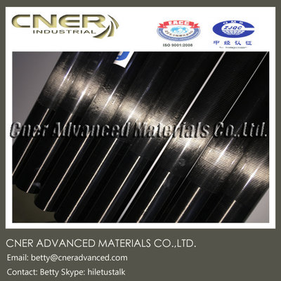 Carbon pole with taper on one end for vacuum gutter cleaning pole, carbon fiber pole
