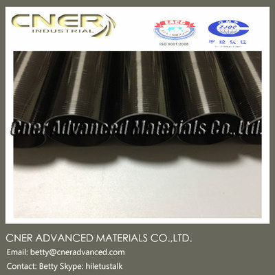 Carbon pole with taper on one end for vacuum gutter cleaning pole, carbon fiber pole