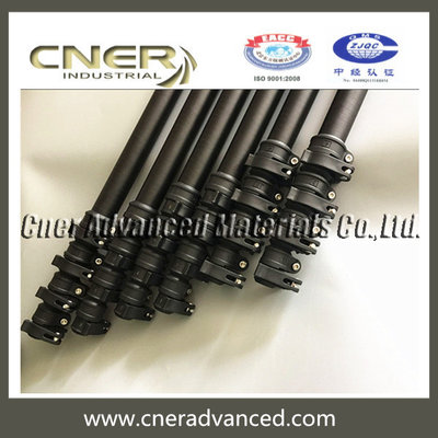 Carbon fiber telescopic pole of 22 feet length, with new designed locking system