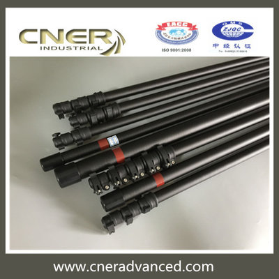 Carbon fiber telescopic pole of 22 feet length, with new designed locking system