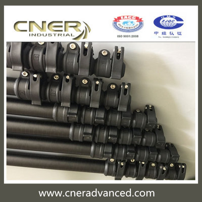 Carbon fiber telescopic pole of 22 feet length, with new designed locking system