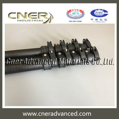 Carbon fiber telescopic pole of 22 feet length, with new designed locking system