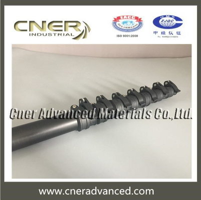 Carbon fiber telescopic pole of 35 feet length for window cleaning pole, and rescue pole