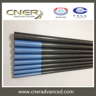 25 feet long carbon fiber hybrid telescopic pole for window cleaning pole, with new designed locking system