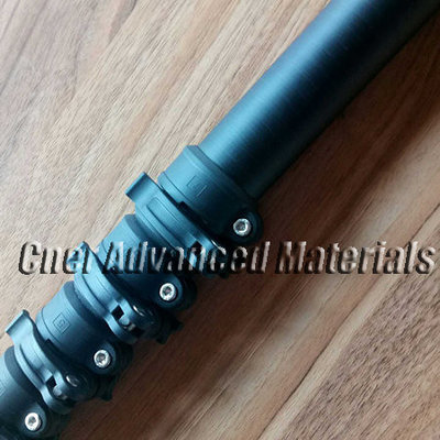 Anti spin carbon fibre telescopic pole for water fed pole, solar panel cleaning pole, arecanut harvesting machine rod