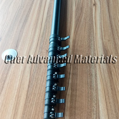 Anti spin carbon fibre telescopic pole for water fed pole, solar panel cleaning pole, arecanut harvesting machine rod