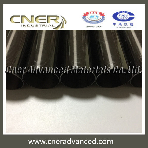 Carbon pole with taper on one end for vacuum gutter cleaning pole, carbon fiber pole