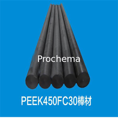 PEEK brown, gray rod with 30%  glass fiber