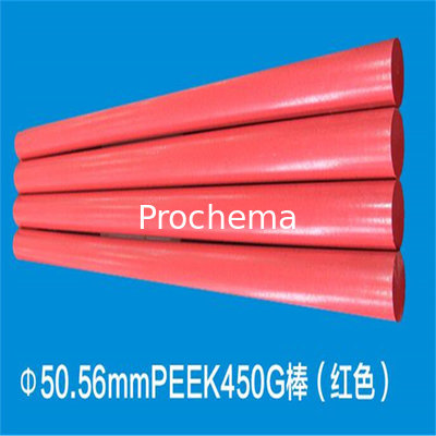 PEEK continuous extrusion red rod