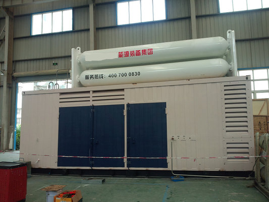 Car / Truck CNG Station Compressor CNG Fuel Stations With 6M3 Gas Cylinder