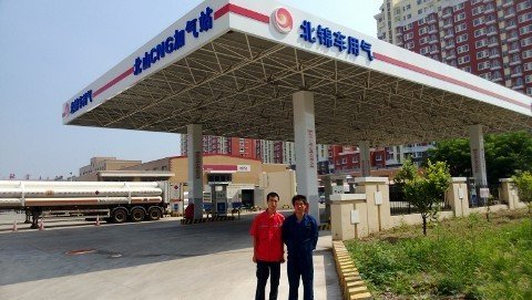 Integrated 2 Stage Hydraulic CNG Fill Station CNG Compressor 1000Nm3