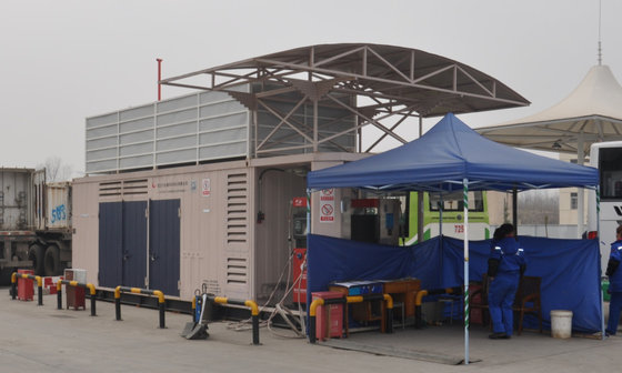 Double Stage 1500Nm3 Natural Gas Compressor NGV Stations For Automobile