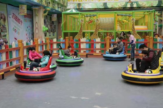 Colorful space ship inflatable bumper car fiberglass bumper car kids electric car outdoor UFO bumper car for sale