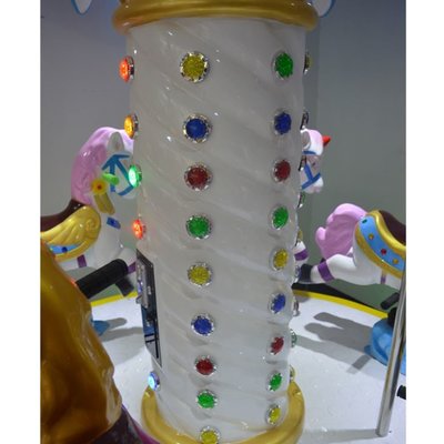 Guangzhou factory indoor/outdoor kids amusement park carousel 6 seats carousel mini merry go round for sale