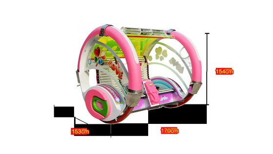 Attractions in china outdoor or indoor amusement park equipment 360 degree swing le bar ride happy car