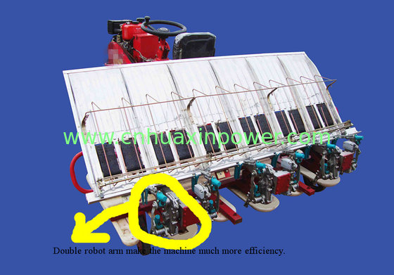 8 rows High speed Paddy Rice transplanter suit for farm