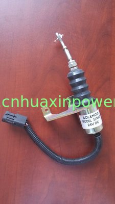 Flameout solenoid valve for diesel engine