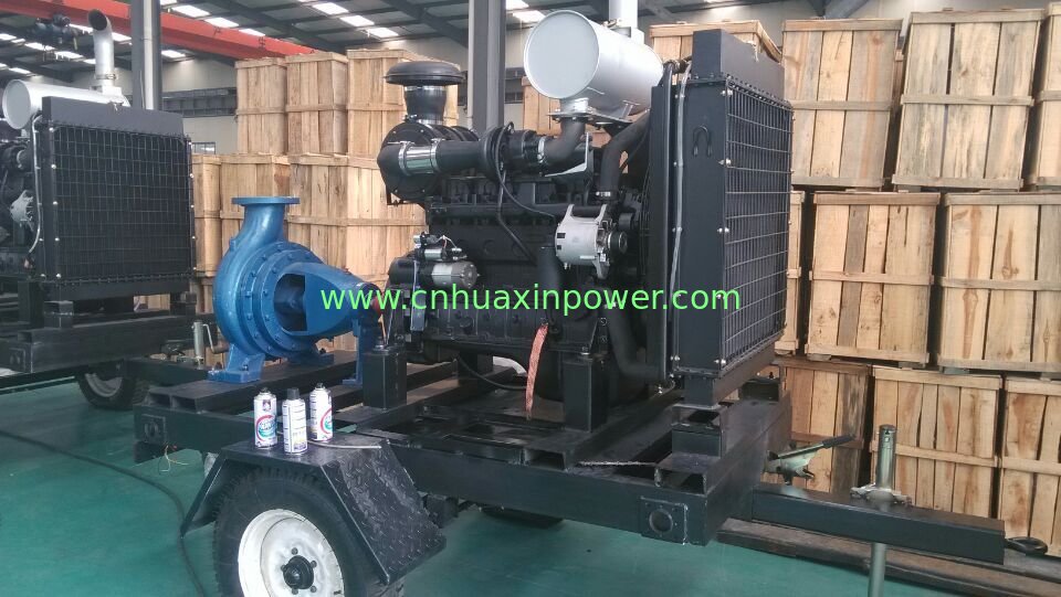 Trailer Diesel Water Pump Set With Cummins Diesel Engines For Agriculture irrigation