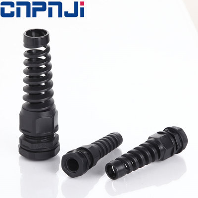 CNPJ IP68 UL CERTIFICATE  M12 M16 M20 short thread strain relief cable gland cord grip with pigtail