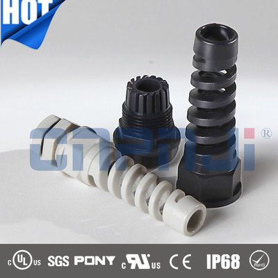 CNPJ IP68 bend proof long thread short thread strain relief cable gland cord grip with pigtail