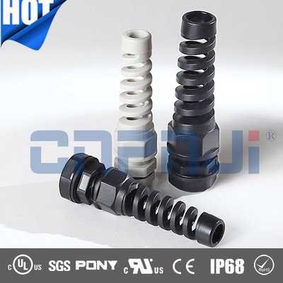 CNPJ IP68 bend proof long thread short thread strain relief cable gland cord grip with pigtail