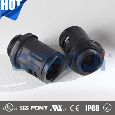 CNPJ IP68 nylon PA66 m16 m18 m20 fast connector for flexible corrugated pipe AD15.8