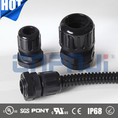 CNPJ UL  PA66  cable gland waterproof cord grip for corrugated pipe hose tube fittings