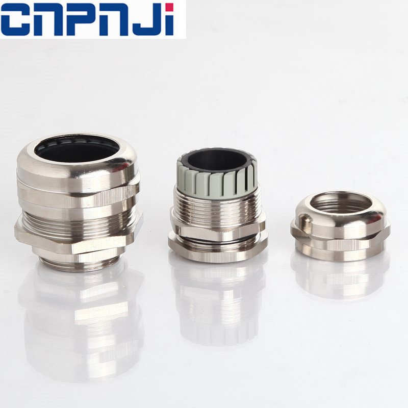 CNPJ china Electrical Cable Gland Brass Hose Connector for Metal Flexible Conduit