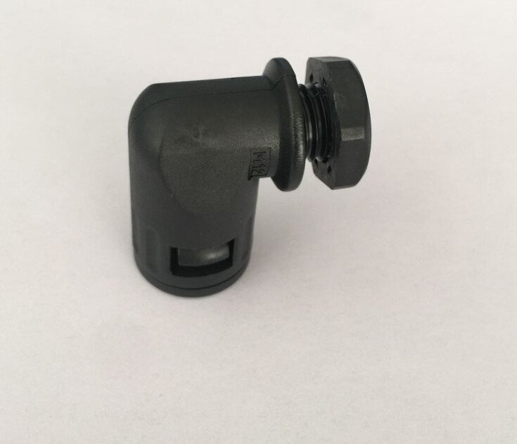 90 degree M12 AD10 Elbow cable gland for flexible hose corrugated
