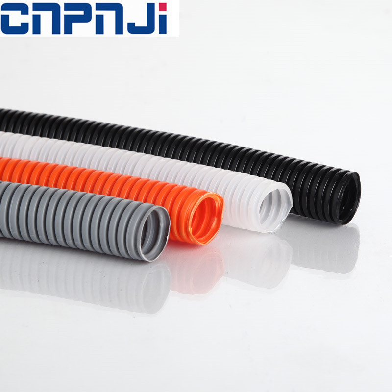 CNPJ PA PE PP material flexible corrugated pipe conduit AD25 AD28.5 AD34.5 AD42.5 AD54.5