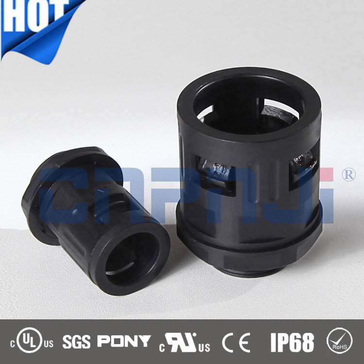 CNPJ IP68 nylon PA66  M10 M12 M16 quick connector for flexible corrugated pipe AD10
