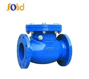 Ductile cast iron double flanged swing check valve PN16 for water supply
